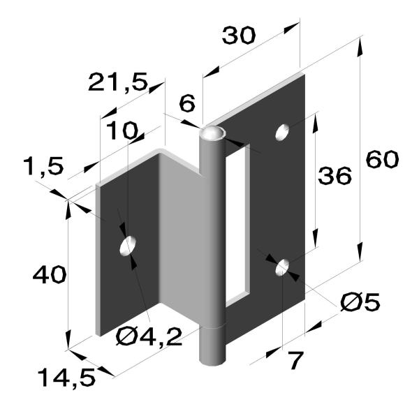 Cranked / Angle Hinges | HoKon