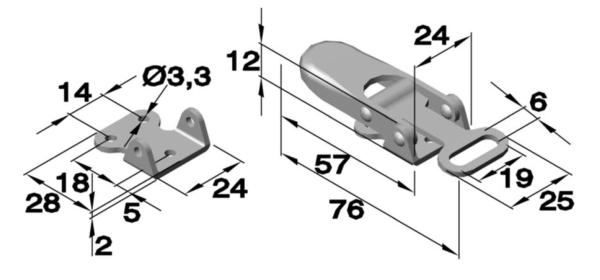 Latches with Sheet Metal Bracket | HoKon